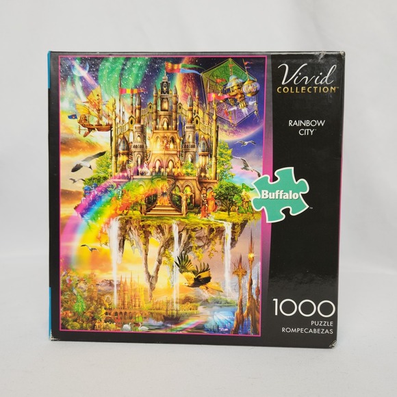 Buffalo Games | Games | Nib Buffalo Puzzles Vivid Collection Rainbow ...